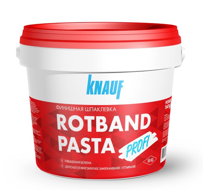 Шпаклевка готовая финишная Ротбанд Паста «Кнауф» 18 кг